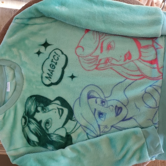 Disney | Shirts & Tops | Disney Princess Girls Fleece Sweatshirt | Poshmark
